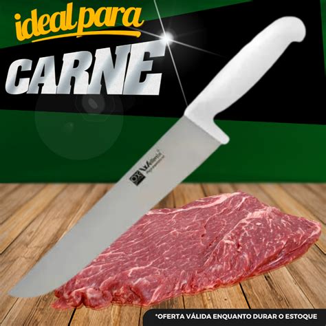 Faca Cozinha Churrasco Açougueiro Carne Aço Inox 10 Polegada Shopee Brasil