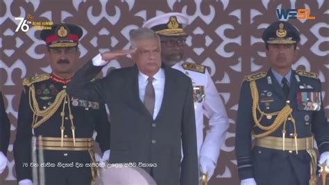 ශ්‍රී ලංකා යුධ හමුදාව නිදහස් සැමරුමේ ආචරය දක්වන ආකාරය 76වන ජාතික නිදහස් දින සැමරුම් උළෙල Youtube