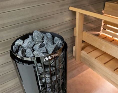 Electric heater Harvia Cilindro PC90 9kW, black steel - Kodukolle