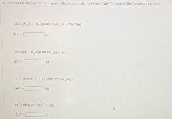 Answered Using Values From Appendix C Of Your Textbook Calculate The