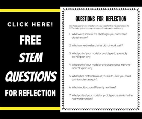 Stem Reflection Questions Little Bins For Little Hands