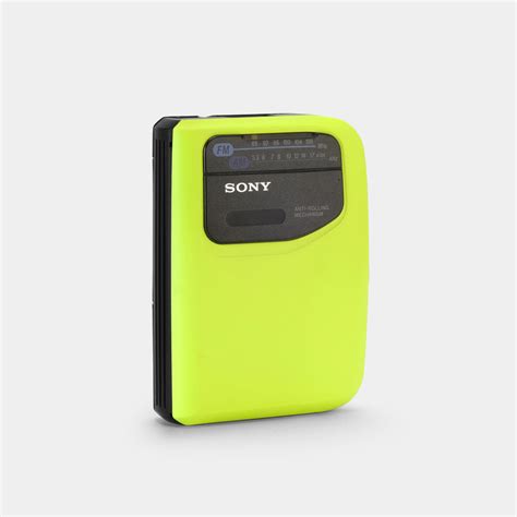 Sony Walkman Wm Fx101 Amfm Neon Yellow Portable Cassette Player