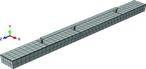 The Developed Finite Element Model Of The Bridge Download Scientific Diagram