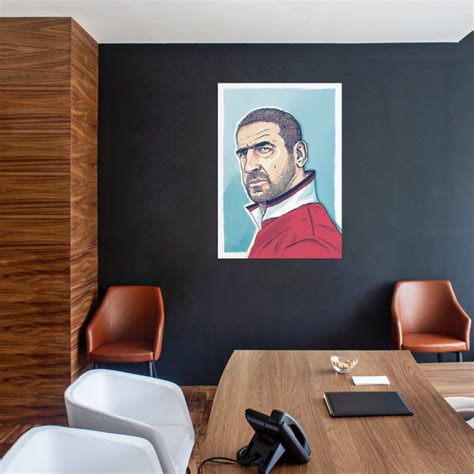 King Eric By Ronny Heimann Poster Illustration Von Eric Cantona