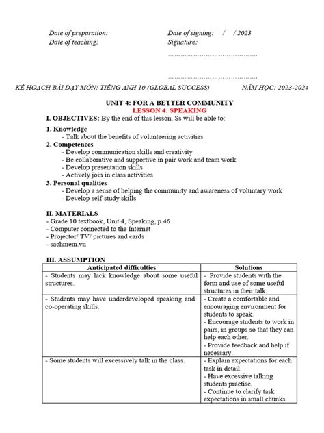 unit 4 speaking pdf cognition learning