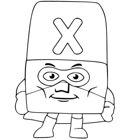 Alphablocks Coloring Pages Coloringlib