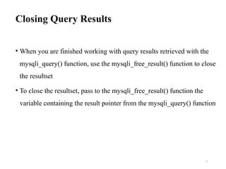 Lecture Introduction To MySQL With PHP Pptx