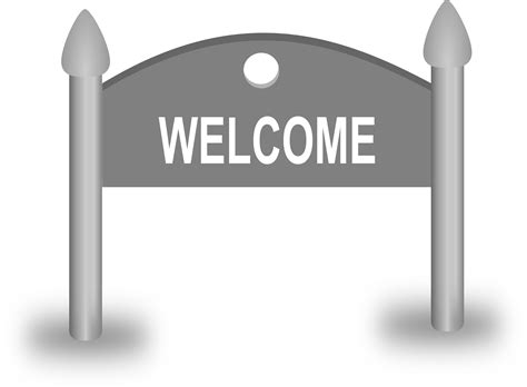 Clipart Welcome Sign Board