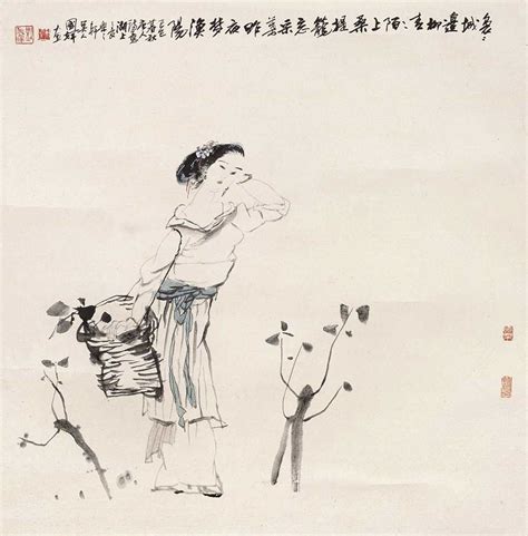 刘国辉 采桑图 镜心浙江中财 2005秋季大型艺术品拍卖会 浙江中财拍品价格图片拍卖专场拍卖会预展拍卖会结果卓克拍卖频道