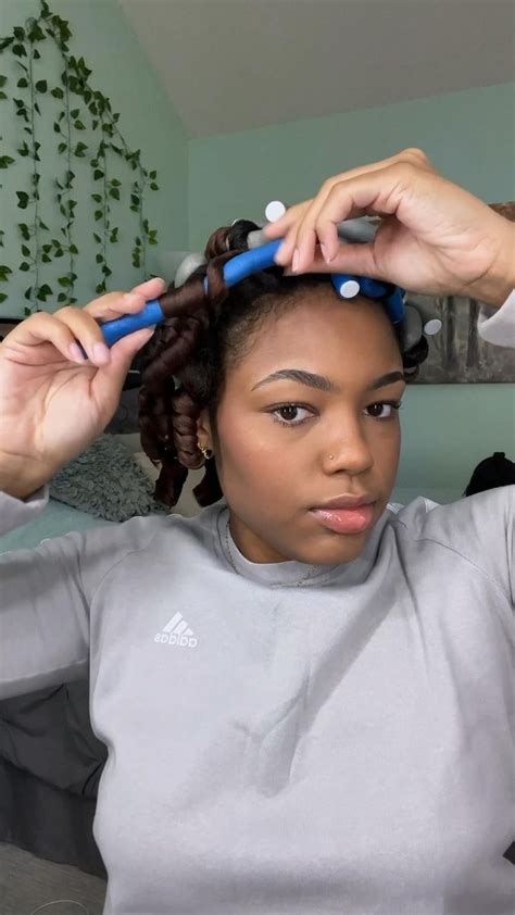 Flexi Rod Set Takedown On Natural Hair Hair Health And Beauty Curly Hair Care Natural Hair