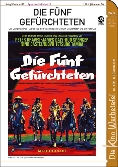 Telemovieshop Kinowerbetafel 364 Die Fünf Gefürchteten