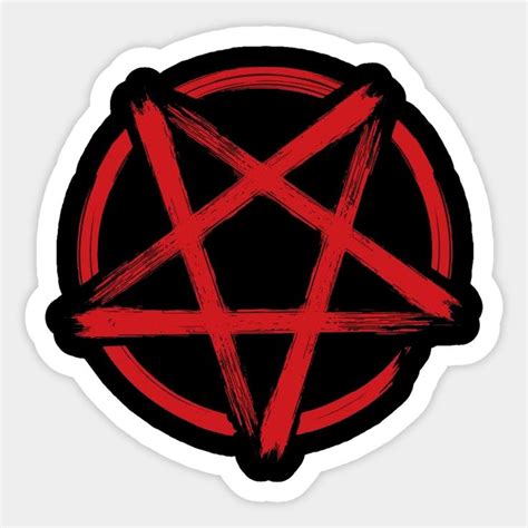Pentagram Sticker For Customized Decals Anarchy Design