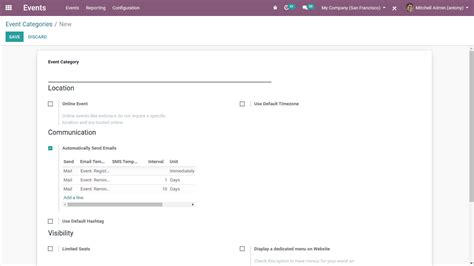 Odoo 13 Event Management