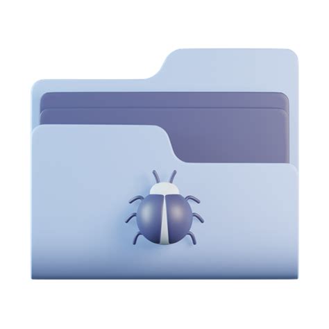 Folder Bug Document Virus Malware File Archive 3d Illustration Download On Iconfinder