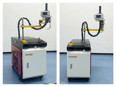 เครื่องเชื่อมเลเซอร์ขนาดกะทัดรัด 1500w สำหรับการซ่อมแซมการเชื่อมแบตเตอรี่ชุดเล็ก Hantencnc