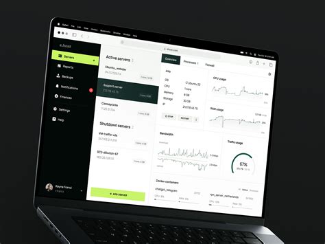 Server Hosting Web Dashboard By Conceptzilla On Dribbble