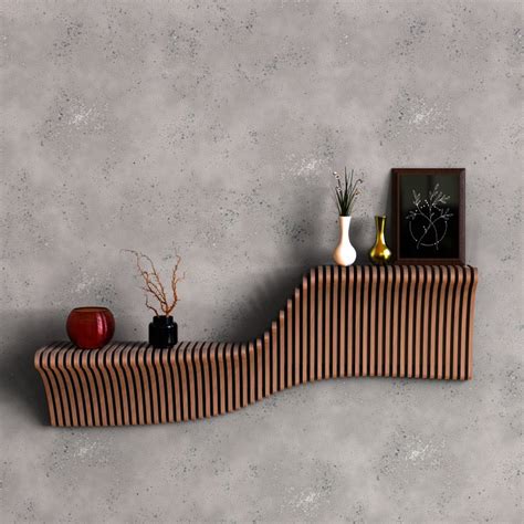 Parametric Wall Art Parametric Style Floating Shelf Pfs 006 Digital