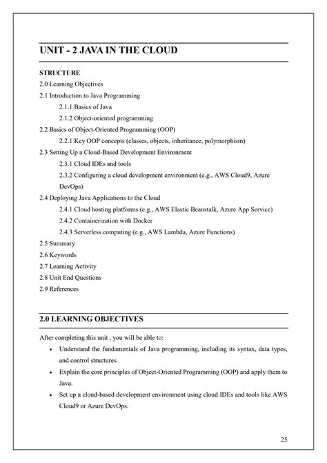 Ip Mtech Cc Sem Ii Java For Cloud Computing All Units 25 53