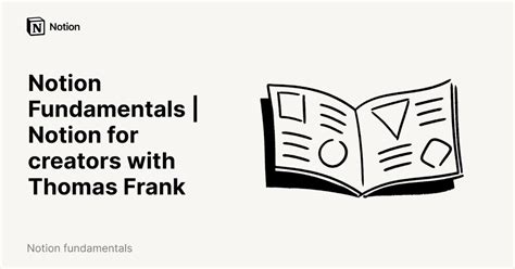 Notion Fundamentals Notion For Creators With Thomas Frank Seminarios