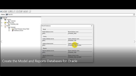Sp D Oracle Create The Model And Reports Databases For Oracle Youtube