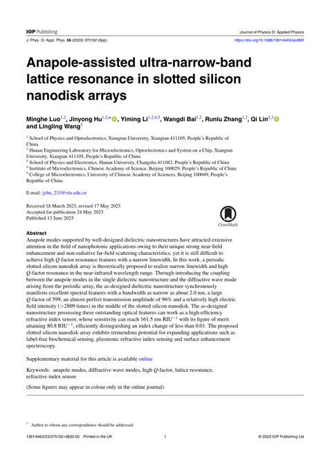 Anapole Assisted Ultra Narrow Band Lattice Resonance In Slotted Silicon Nanodisk Arrays