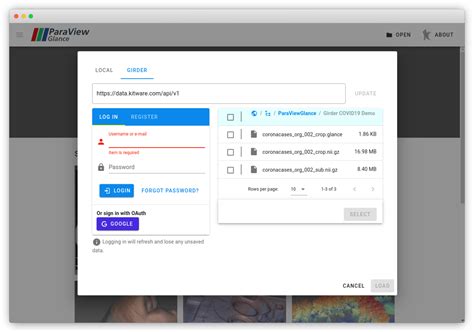 Loading Files Glance
