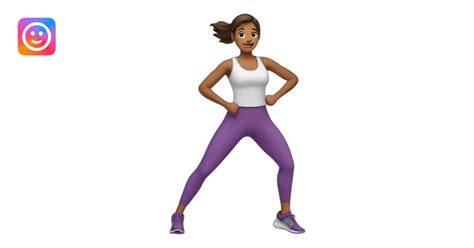 Mujer Ejercicio Emoji Ai Emoji Generator