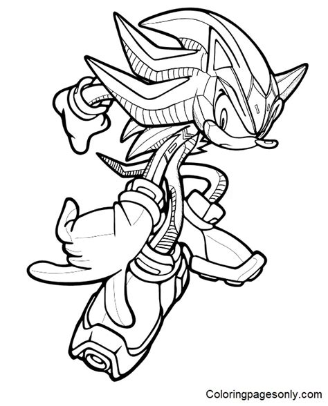 Shadow The Hedgehog Coloring Pages To Print Free Printable Coloring Pages