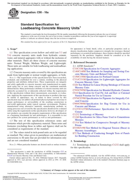 Astm C90 Pdf Concrete Cement