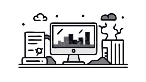 Cloud Computing And Data Management Technology Vector Design Generative Ai Stock Vector