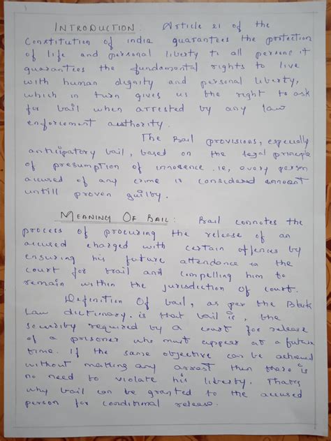 Bail And Anticipatory Bail Assignment 4 Pdf