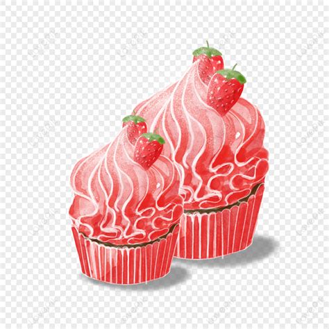 딸기 컵 일러스트 케이크 생과자 Png 일러스트 무료 다운로드 Lovepik
