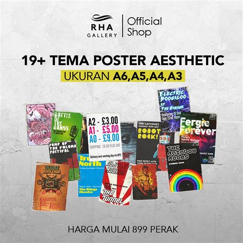 Jual RHA Poster Dinding Aesthetic Dekorasi Kamar Poster Aesthetic