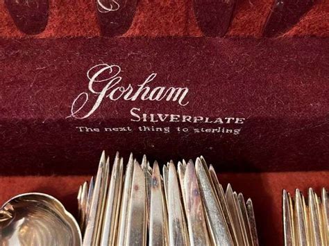 Gorham Silverplated Silverware Set With Case Metzger Property Services Llc