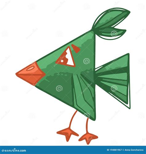 Bird Triangular Icon Set Cartoon Vector 71036877