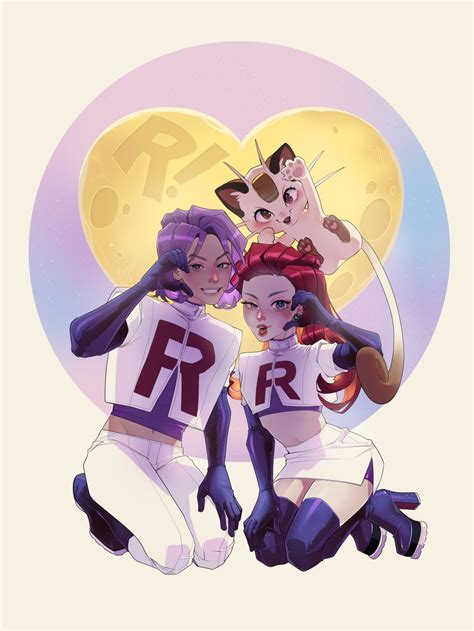 Jessie James And Meowth Pokemon Drawn By Colette Lettiebobettie Danbooru