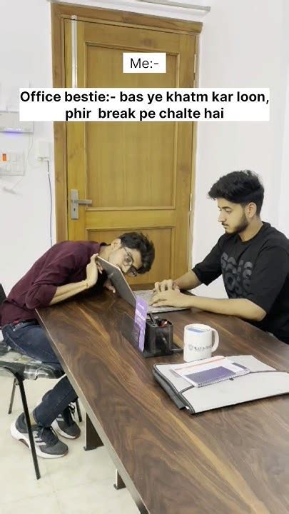 Tag Your Break Buddy Waiting Impatiently And Poking Each Other To