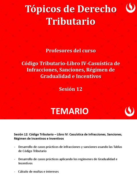 Ca157 Sesión 12 Casuistica De Infracciones Sanciones Régimen De