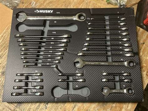Husky 27 Piece Sae And Metric Ratcheting Wrench Set In Eva Tray