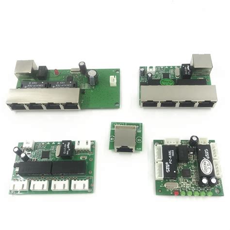 5 Port Ethernet Change Circuit Board For Ethernet Change Module 10 100mbps 8 Port PCBA Board OEM