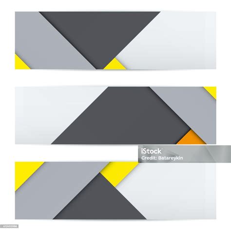 Spanduk Desain Material Modern Ilustrasi Stok Unduh Gambar Sekarang