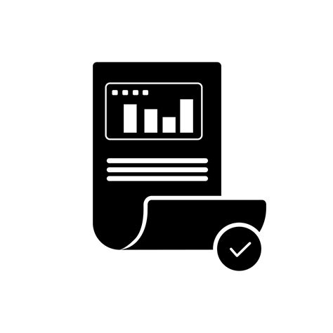 Documents Icon Vector Report Illustration Sign Analysis Symbol Or