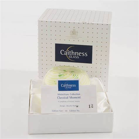 Whitefriars Caithness Paperweight Rosette Fleming Classical