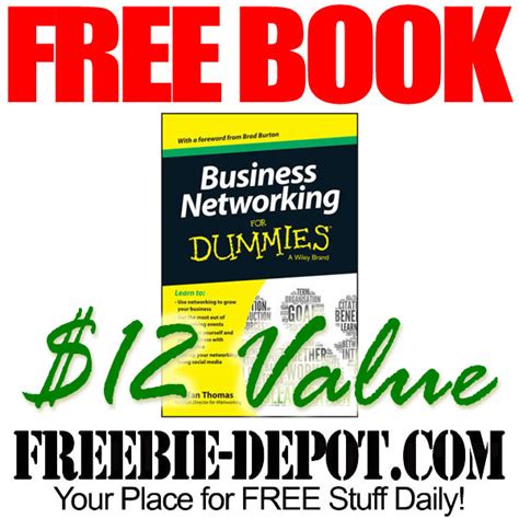 Free Book Business Networking For Dummies 12 Value Exp 113016