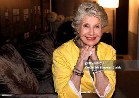 Actress Danièle Gilbert Poses During A Portrait Session In Paris