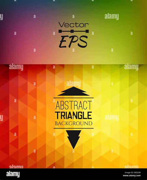 Retro Mosaic Pattern Of Geometric Triangle Shapes Stock Photo Alamy