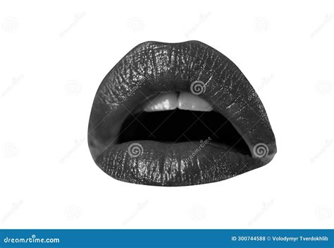 Boca Abierta Mujer Cerrar Labios Femeninos Rojos Boca Abierta Sensual