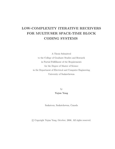 pdf a low complexity iterative receiver for multiuser space time