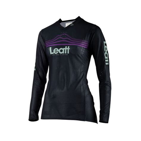 LEATT KOSZULKA ROWEROWA DAMSKA MTB GRAVITY JERSEY BLACK KOLOR CZARNY ROWEROWE