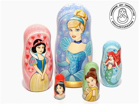 Disney Princess Nesting Dolls Pcs Cm Gift For Girls